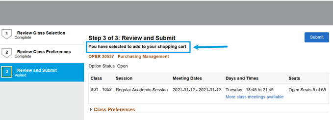 How can I use my course cart? | Student | Zone Info online | HEC Montréal